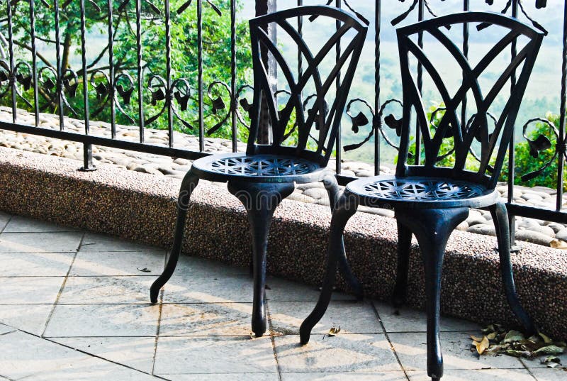 Two empty chairs stock image. Image of outside, chairs - 34792083