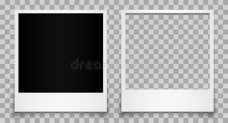 Two Empty Photo Frame, Collection Photo Frame Black and Empty - Vector ...