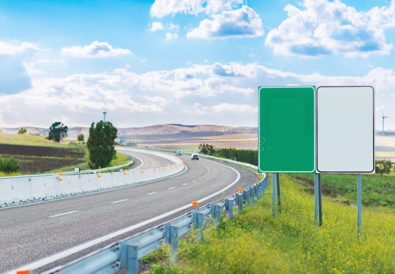 Blank Interstate and Highway Signs Stock Vector - Illustration of ...