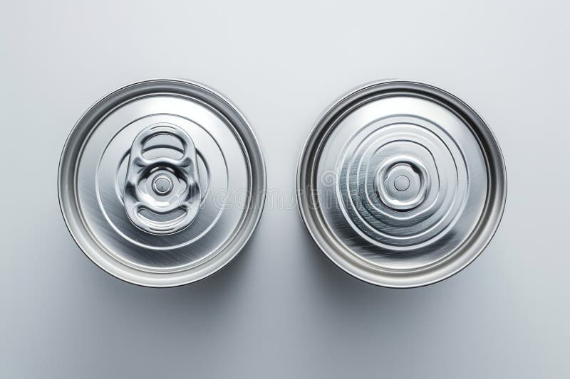 Two Empty Soda Cans Sitting on a White Surface Stock Photo - Image of ...