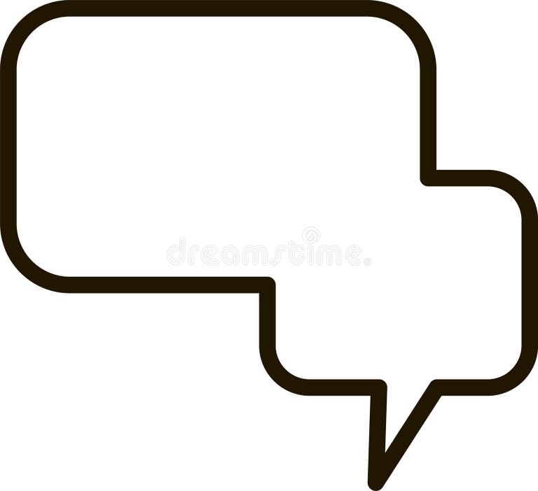 Two Empty Speech Bubbles Connecting Together, Symbolizing an Ongoing ...