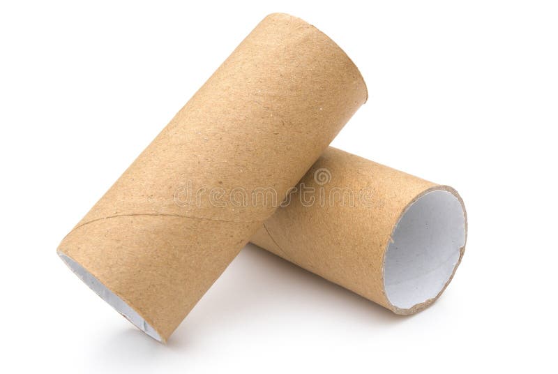 Two empty toilet rolls stock image. Image of finished - 28375763