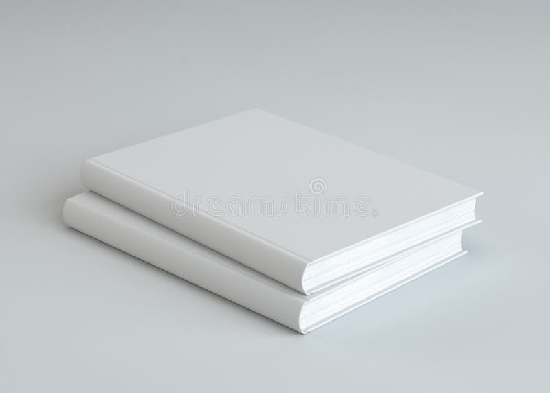 Two empty white books stock photo. Image of page, design - 90370176