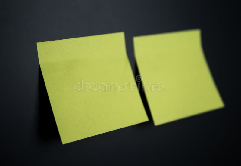 Yellow Sticky Notes Shallow Depth Field Stock Photos - Free & Royalty ...