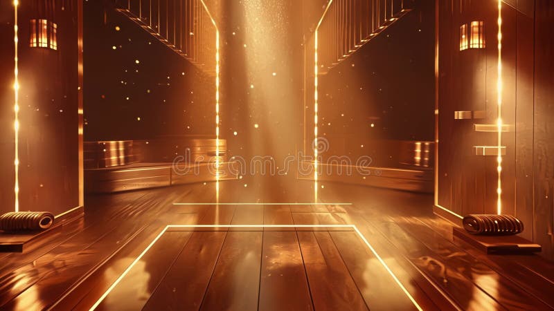 Two Energized Particles Exchanging Energy in a Vibrant Glowing Sauna ...