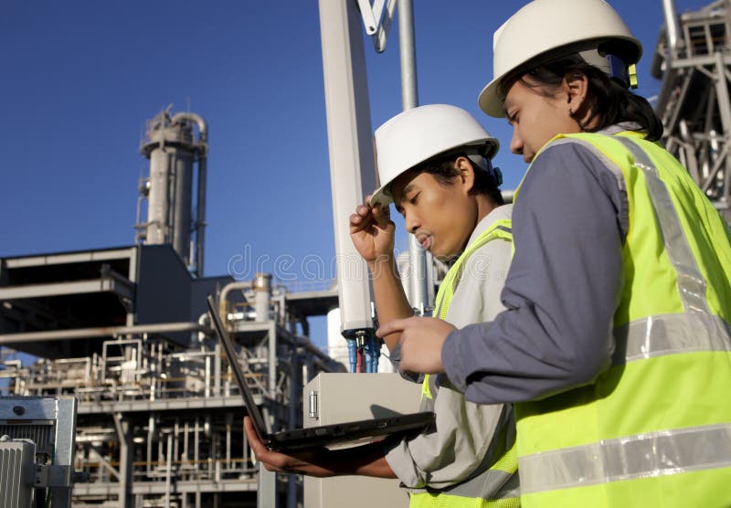 Two Engineer Power and Energy Stock Image - Image of device ...