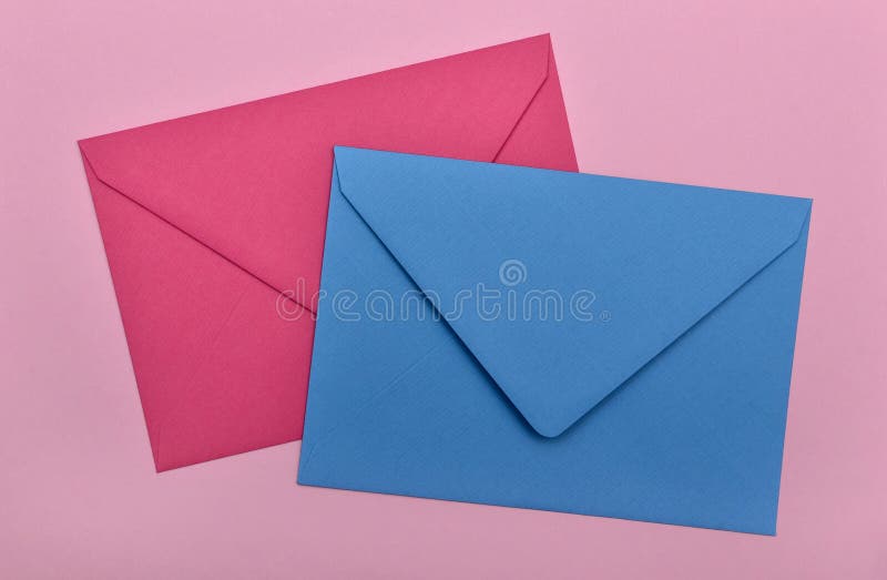 Envelopes Isolated on White Stock Photo - Image of invitation, message ...