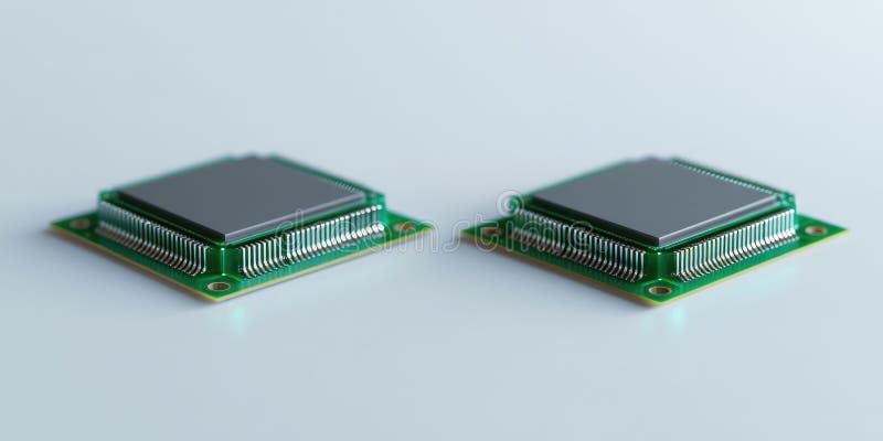Two Ethernet Cards on a White Surface Stock Image - Image of computer ...