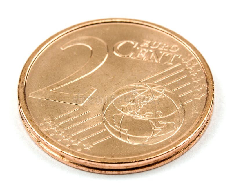2 EUR Coin - Currency of the EU Stock Photo - Image of galileo ...