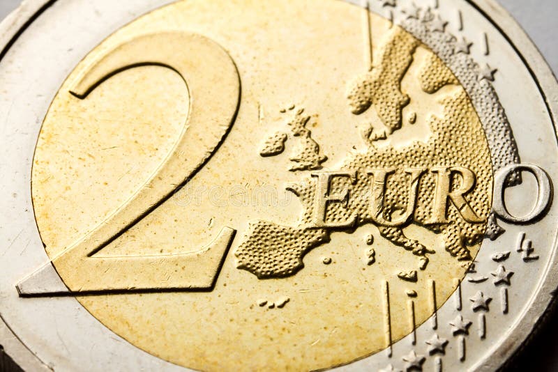 Two euro coin stock image. Image of coin, closeup, business - 23054707