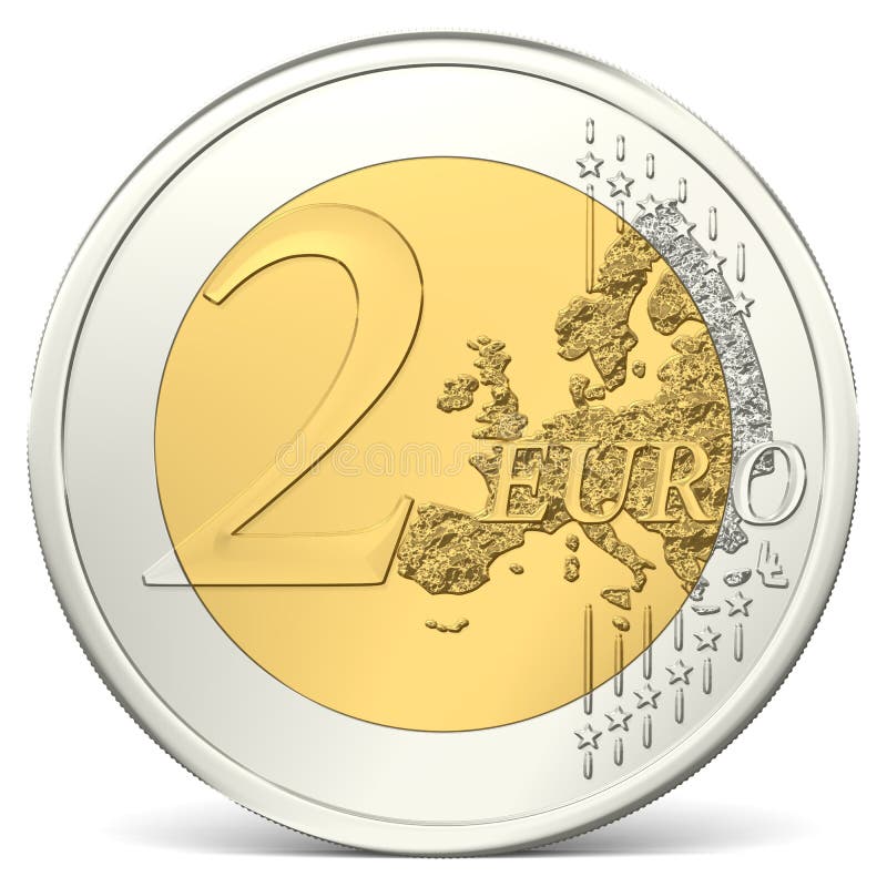 Two euro coin stock photo. Image of small, front, gold - 40806190