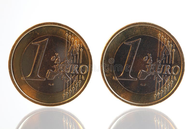 Two euro coins stock photo. Image of income, closeup - 15213386