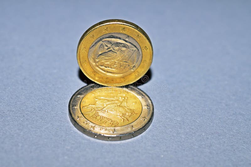 Two Euro coins heads stock photo. Image of european - 137108334