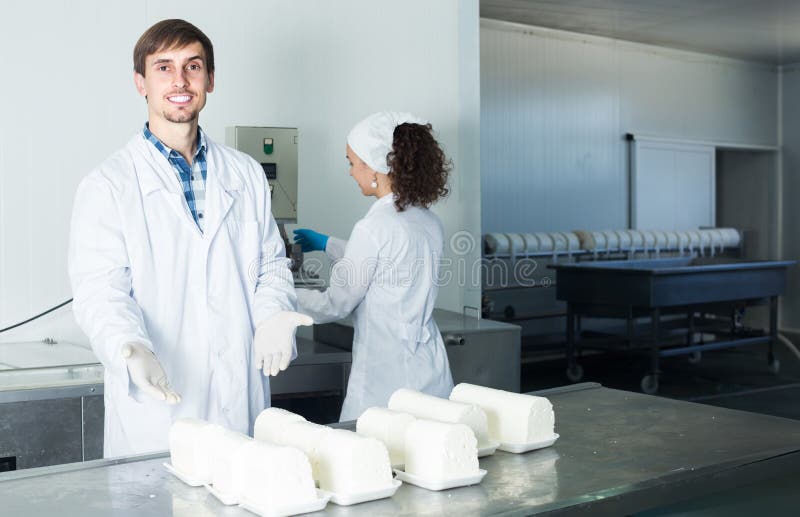 Two Experts Checking Food in Lab Stock Image - Image of gloves ...