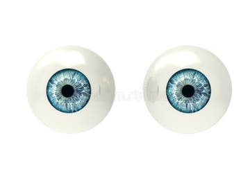 Two eyeballs on white stock illustration. Illustration of eyesight ...