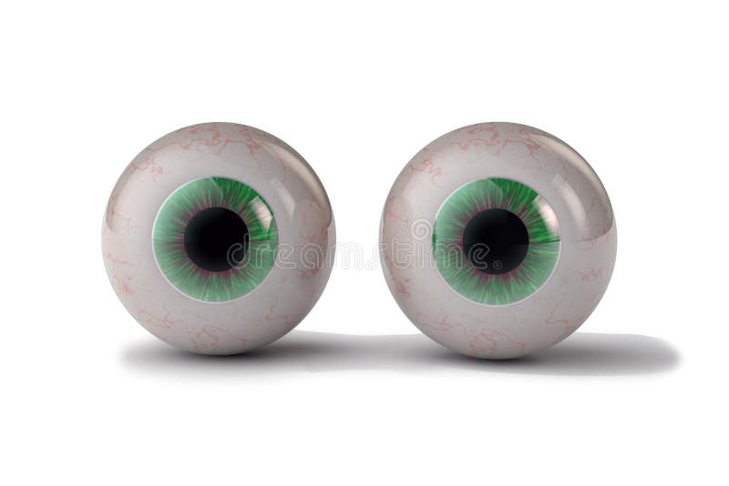 Two eyes stock illustration. Illustration of white, eyeball - 32940240