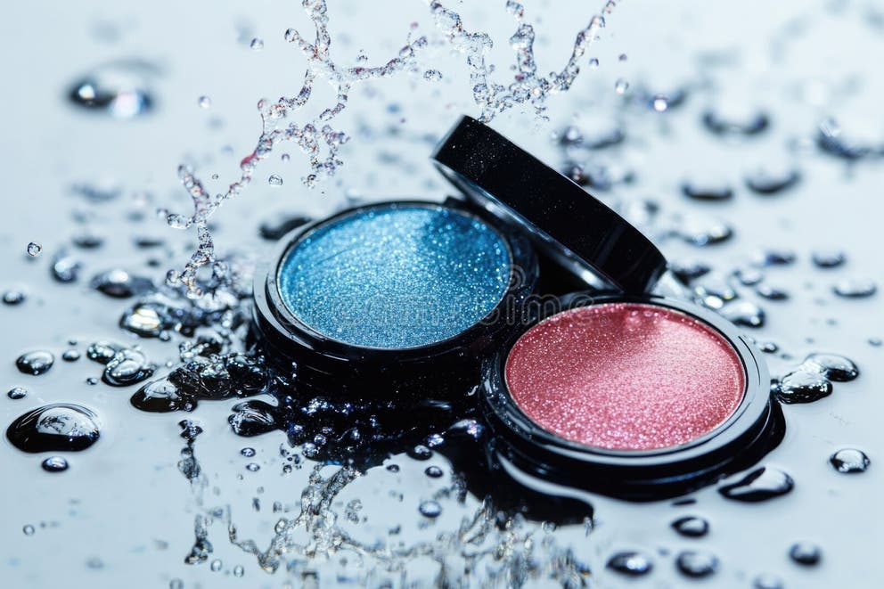 Two Eyeshadows Sitting Together, Possibly for Comparison or Display ...