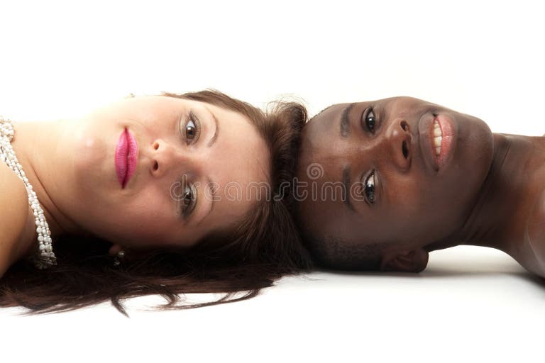 Two faces close up stock image. Image of casual, portrait - 7337877