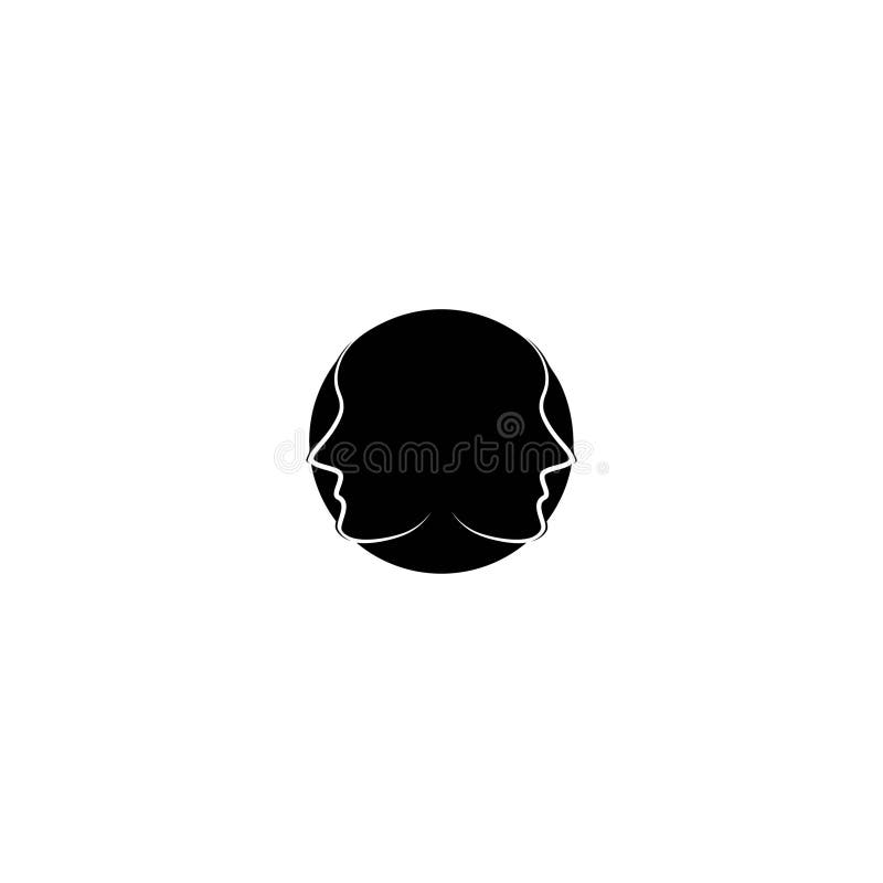 Two faces logo vector stock vector. Illustration of aesthetics - 303107297