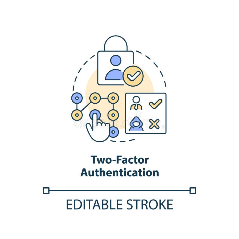 Two Factor Authentication Line Icon Stock Illustrations – 275 Two Factor Authentication Line ...