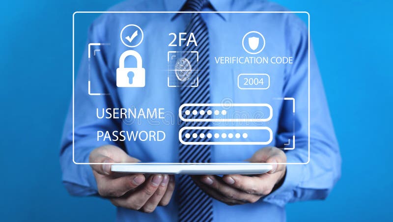 Two-factor Authentication 2FA Security. Personal Data Security Stock ...
