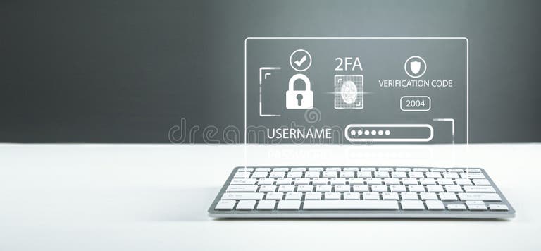 Two-factor Authentication 2FA Security. Personal Data Security Stock ...