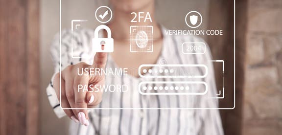 Two-factor Authentication 2FA Security. Personal Data Security Stock ...