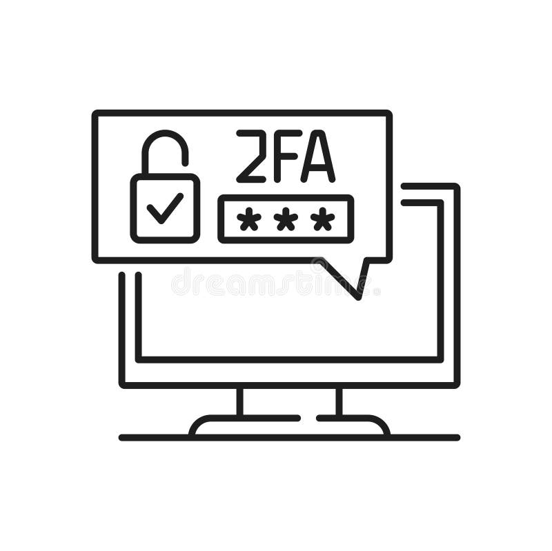 Two Factor Authentication Line Icon Stock Illustrations – 275 Two Factor Authentication Line ...