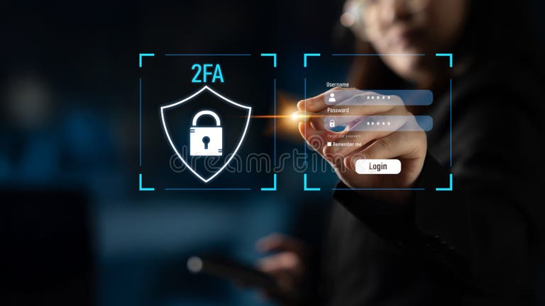 Two-factor Authentication for Secure Login System Latch Stock Image - Image of cyber, sign ...