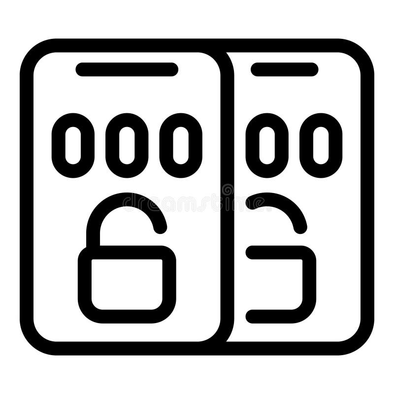 Two Factor Authentication System Providing Digital Security On Smartphone Stock Illustration