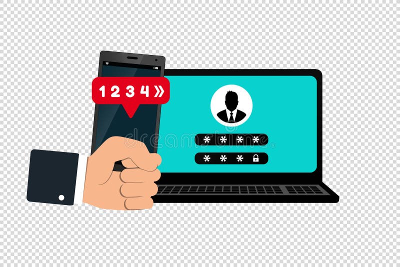 Transparent Two Factor Authentication Stock Illustrations – 6 ...