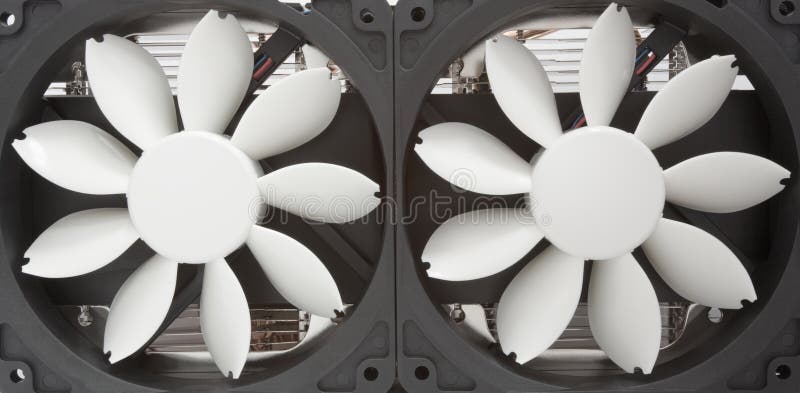 Two fans stock image. Image of component, card, computer - 16130809