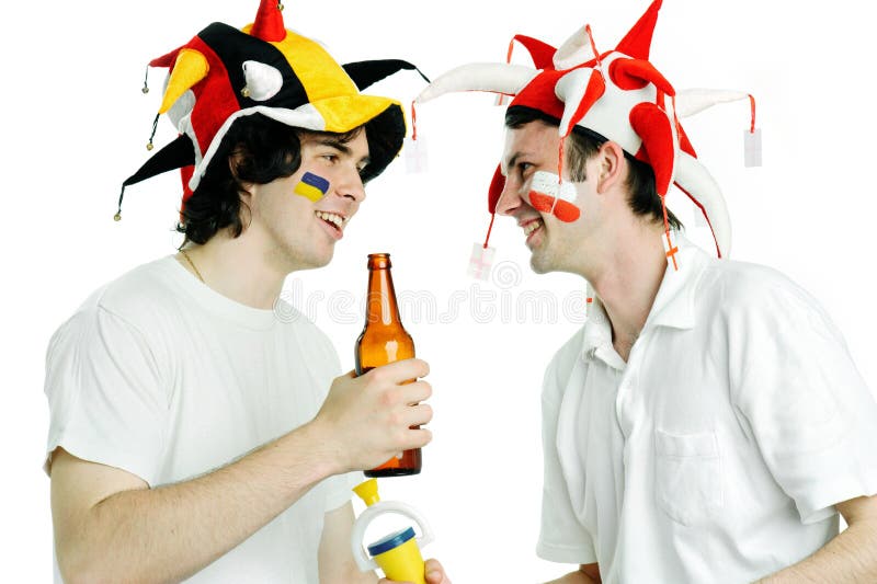 Two fans stock photo. Image of sport, beer, soccer, male - 20298074