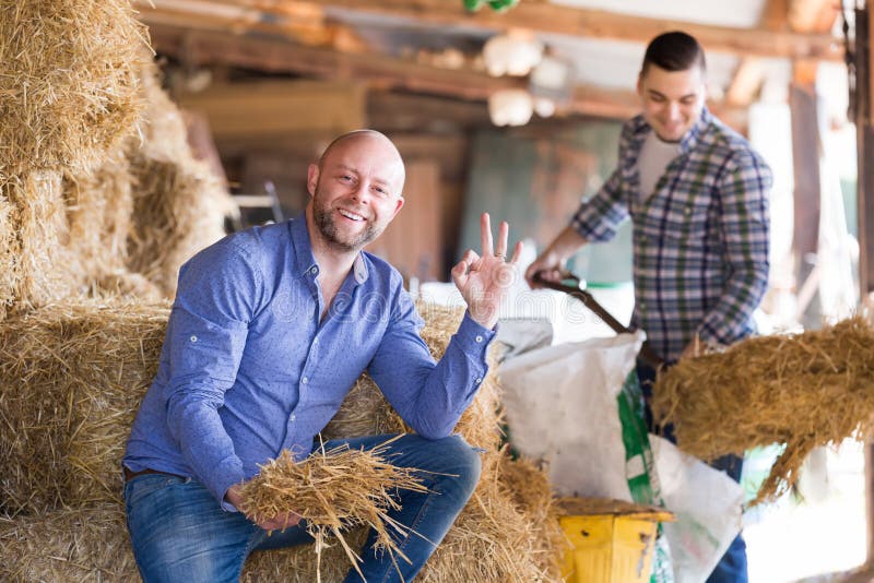 301 Two Farmers Working Barn Stock Photos - Free & Royalty-Free Stock ...