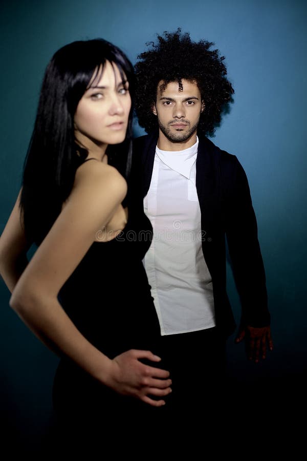 Two Fashion Model Posing Looking Camera Sensual Stock Photo - Image of ...