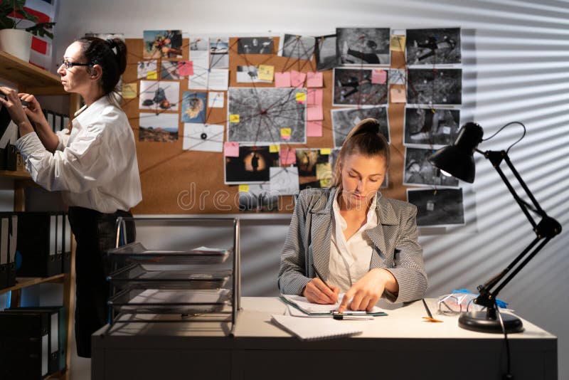 334 Female Detective Working Case Stock Photos - Free & Royalty-Free ...