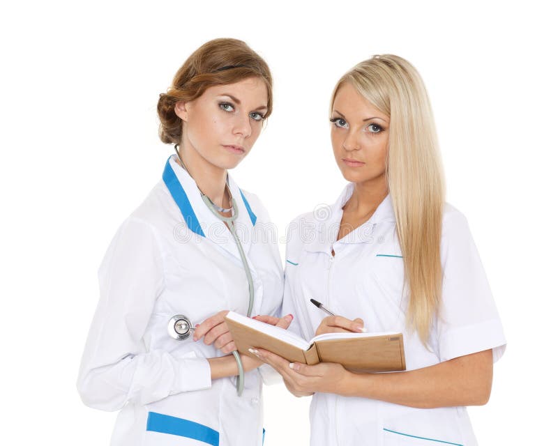 Two female doctors. stock photo. Image of hospital, physician - 49880560