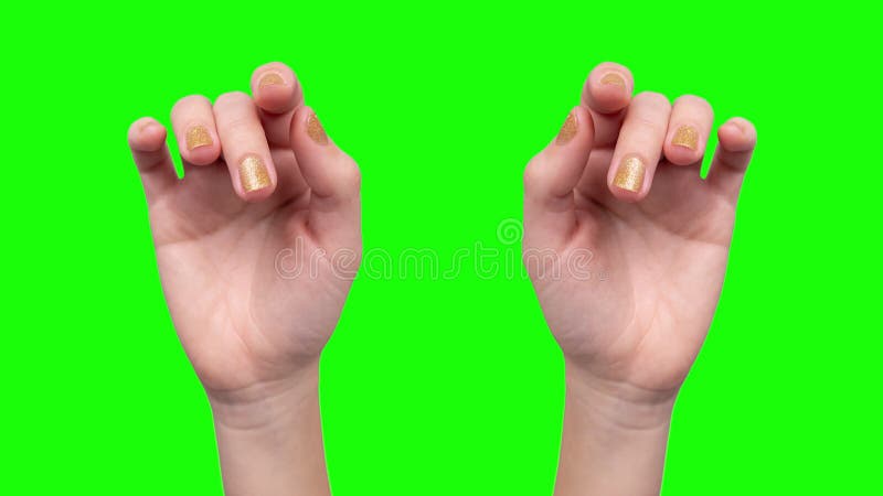 Two Female Hands with Moving Fingers Stock Footage - Video of point ...