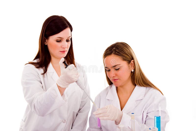 Two female scientists stock photo. Image of people, look - 29349162