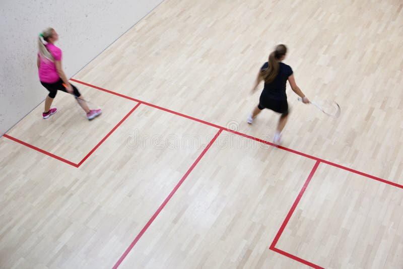 Two person playing squash stock image. Image of effort - 528583