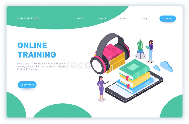 Two Female Students are Using a Smartphone with Headphones and a Stack ...