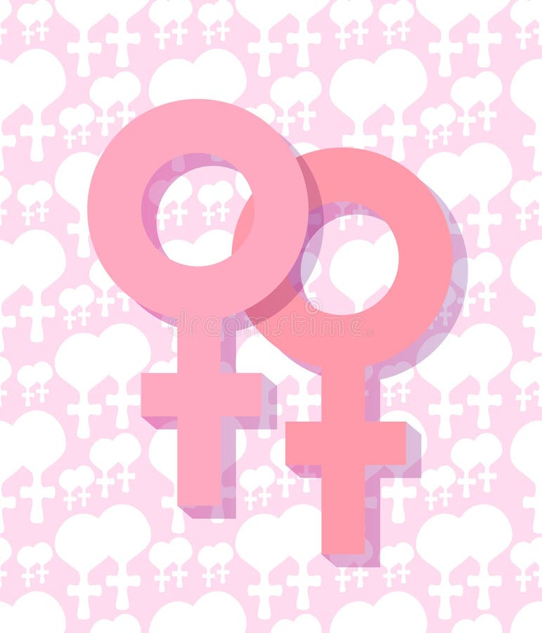 Two female symbol stock vector. Illustration of married - 39674516