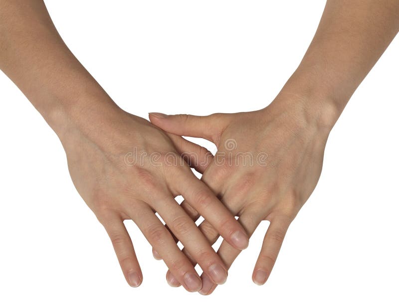 Relaxed feminine hand stock image. Image of touching - 35289453