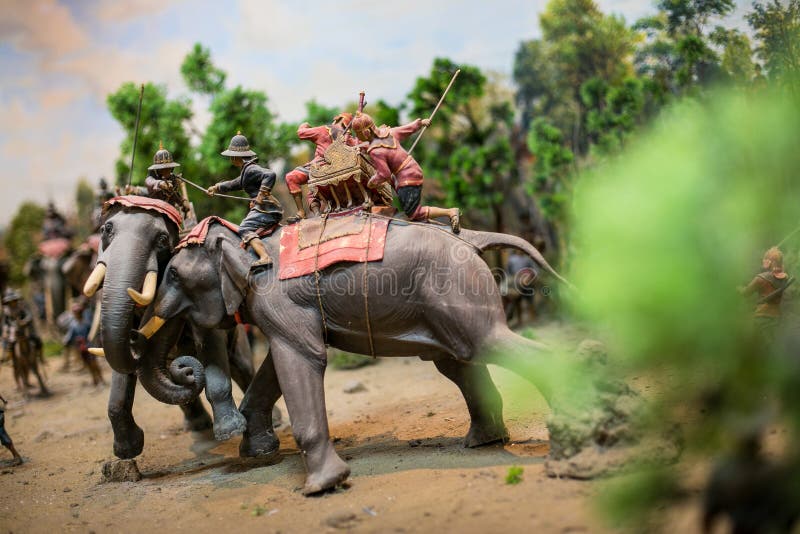 Two Fighting War Male Elephants Stock Photo - Image of huge, mammal ...