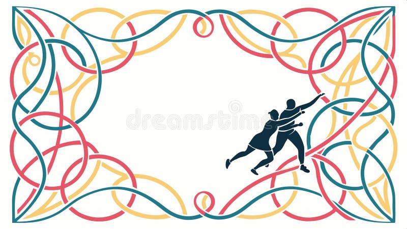 Two Figures Fighting Illustration for Martial Arts and Action Vector ...