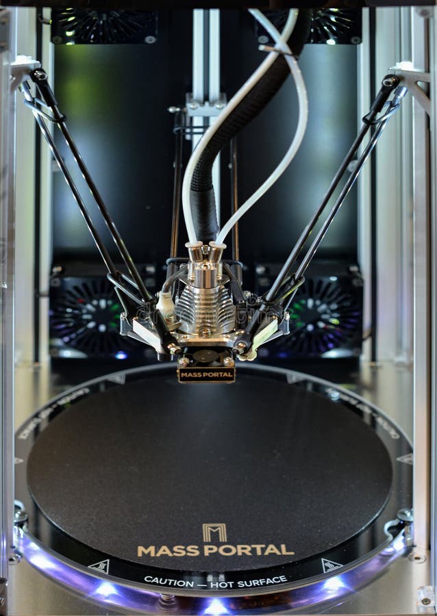 Two Filament 3D Printer Finished Print Job. New Printing Technology ...