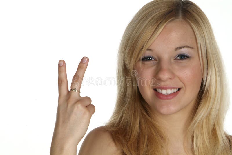 Two with finger stock image. Image of fingers, nice, high - 5376307