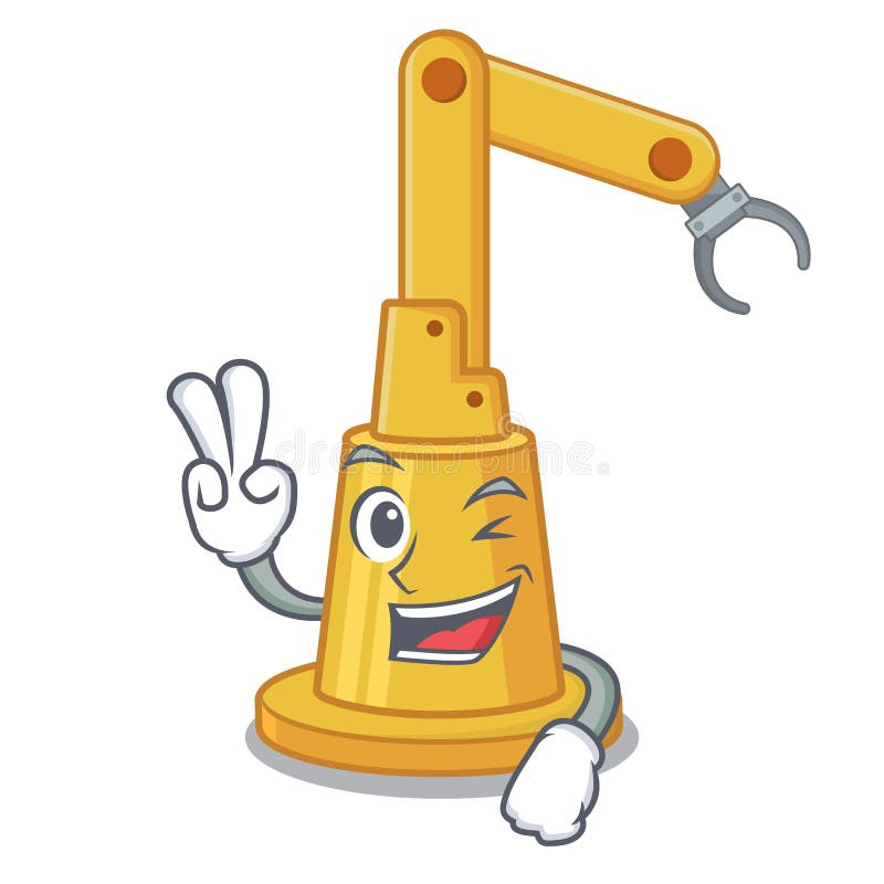 Two Finger Assembly Automation Machine The Cartoon Shape Stock Vector ...