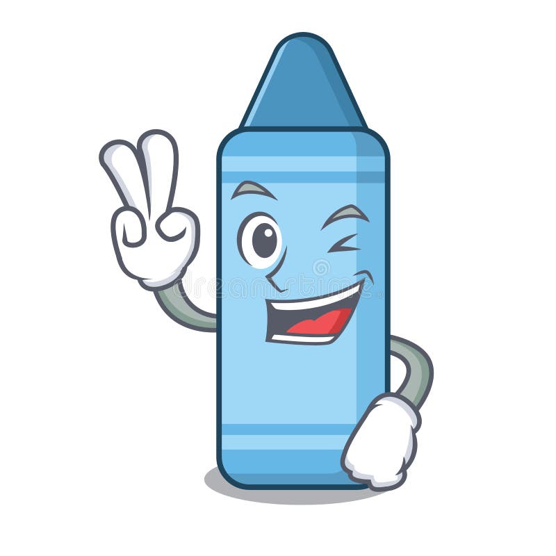 Finger Blue Umbrella Character Cartoon Stock Vector - Illustration of ...