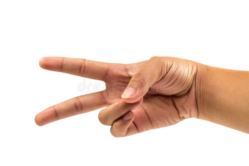 5,968 Number Two Hand Isolated White Background Stock Photos - Free ...